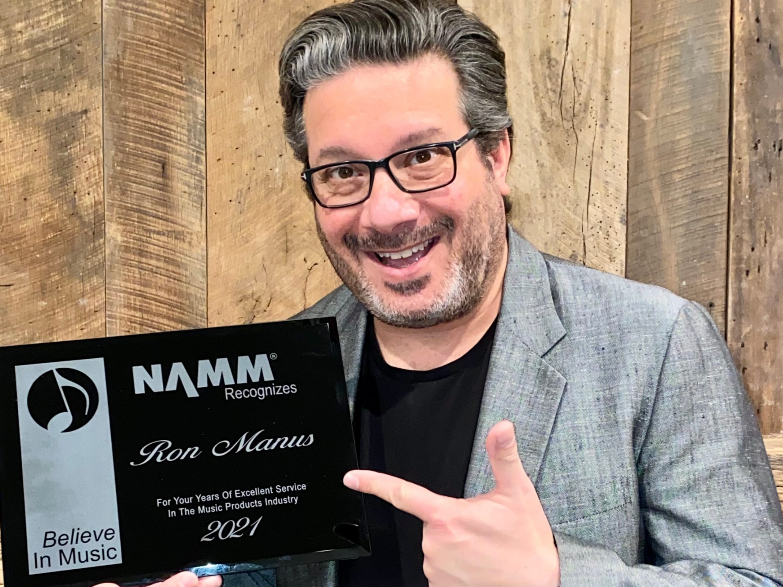 Ron Manus Receives NAMM’s 2021 Believe in Music Award